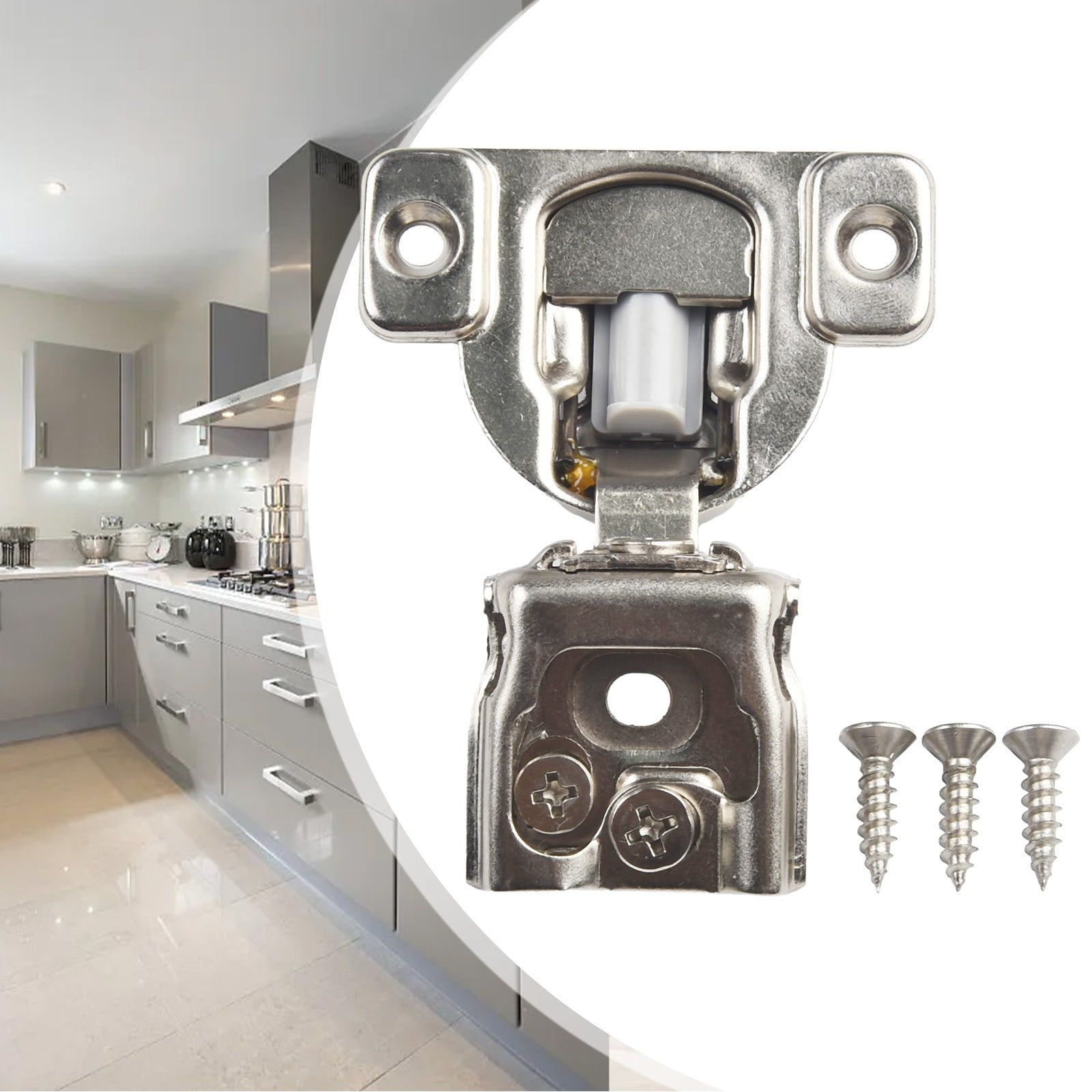 Quiet Soft Close Compact Concealed Hinges for Kitchen Cabinets ...