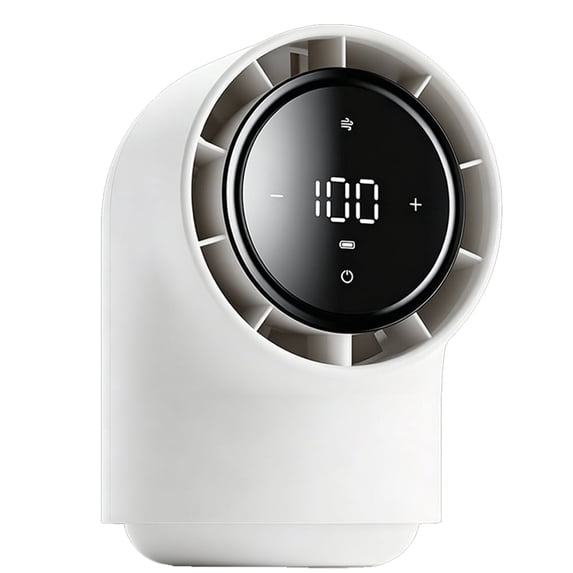 Quiet Touch Control Portable Desk Fan, 100‑Speed Table Fan with Digital ...