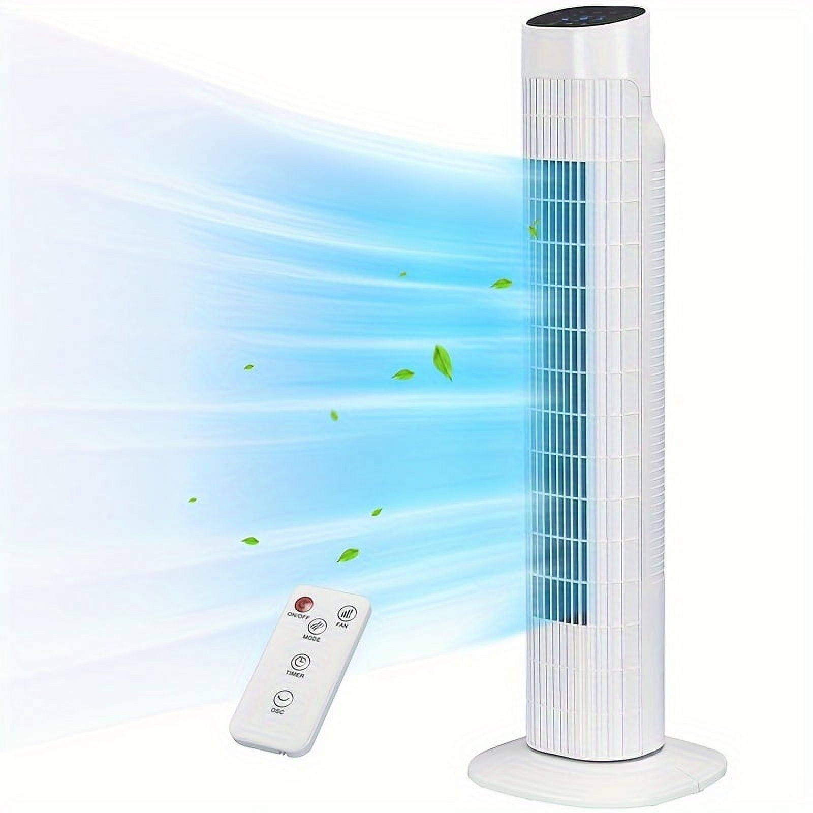 Quiet Tower Fan, Fans That Blow Cold Air, 80° Oscillating Fan with ...