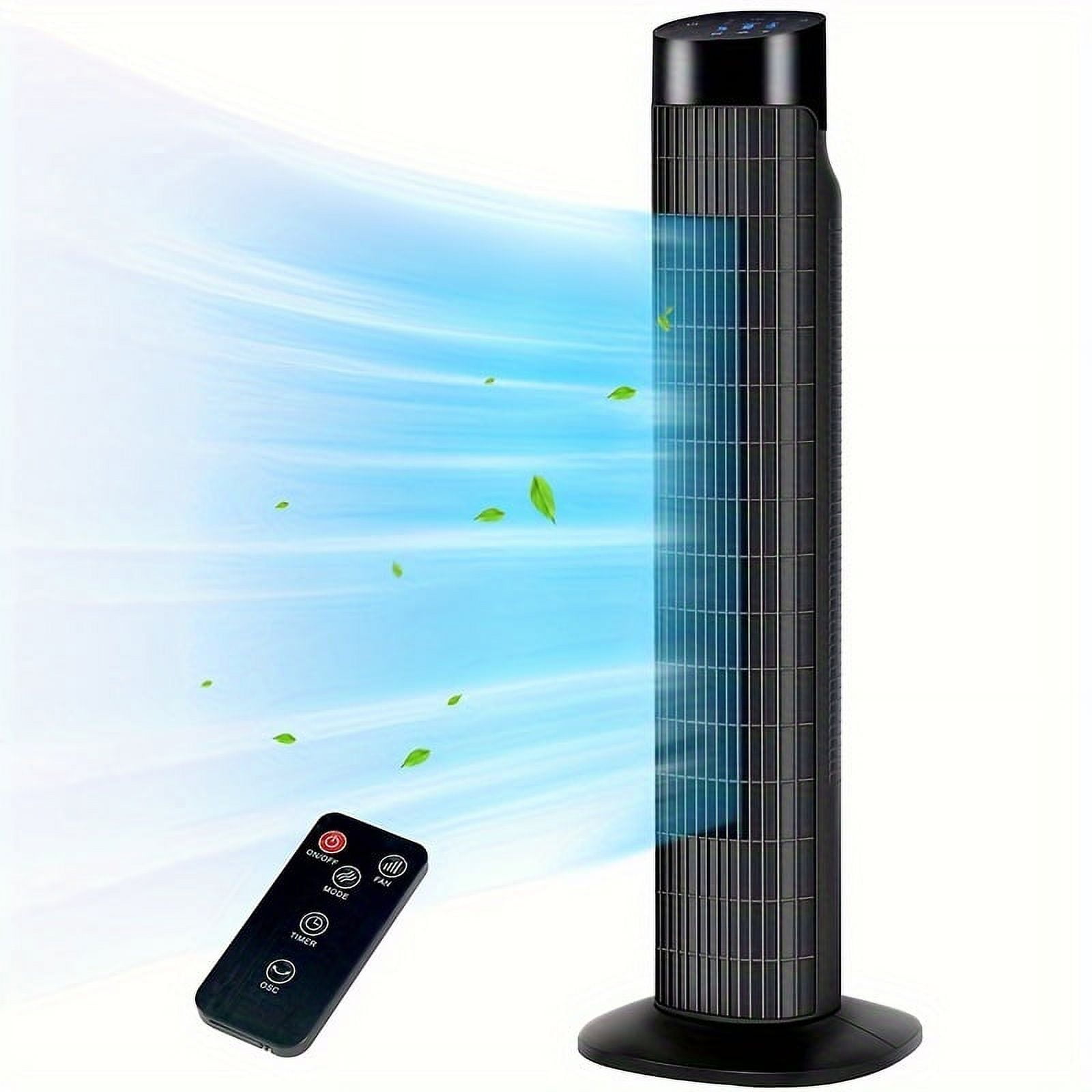 Quiet Tower Fan, Fans That Blow Cold Air, 80° Oscillating Fan with ...