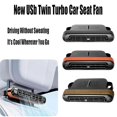 Quiet USB Car Seat Fan – 3-Speed Seatback Cooling Fan for Driver ...