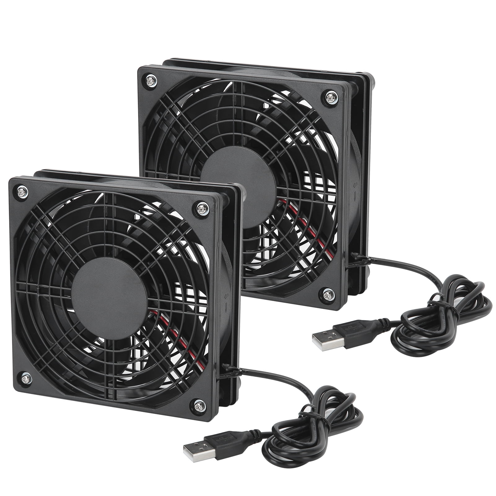 Quiet USB Cooling Fan, 120mm PC Case Fan For Routers Modems, 2 Pack ...
