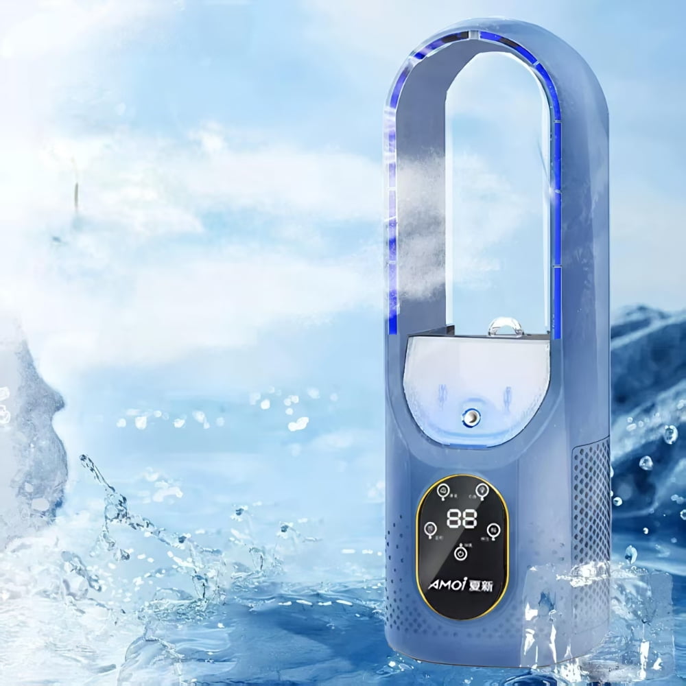 Quiet USB Mini AC Fan Portable Air Cooler & Humidifier for Office ...
