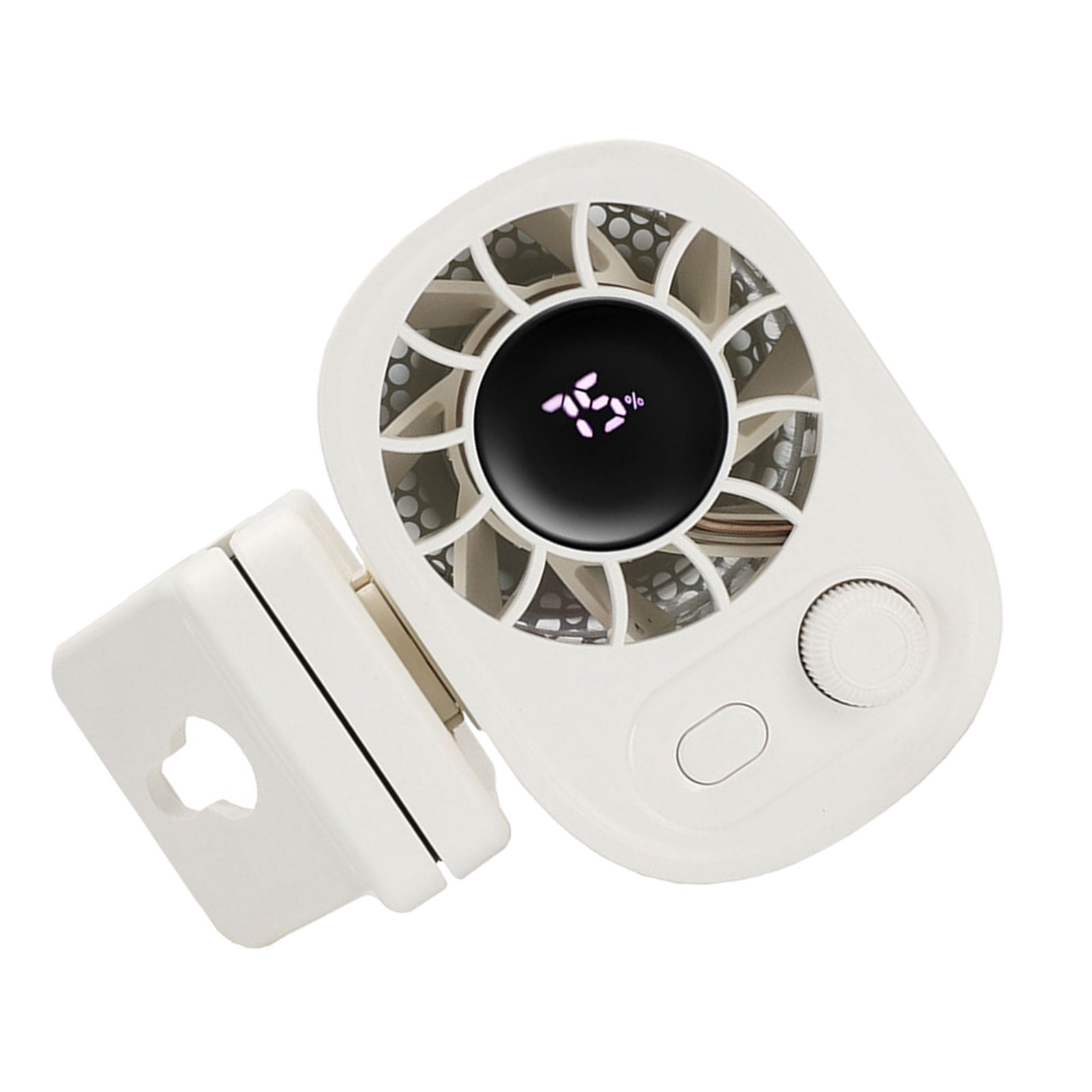 Quiet USB Rechargeable Clip On Fan LED Display Desk Fan with Strong ...