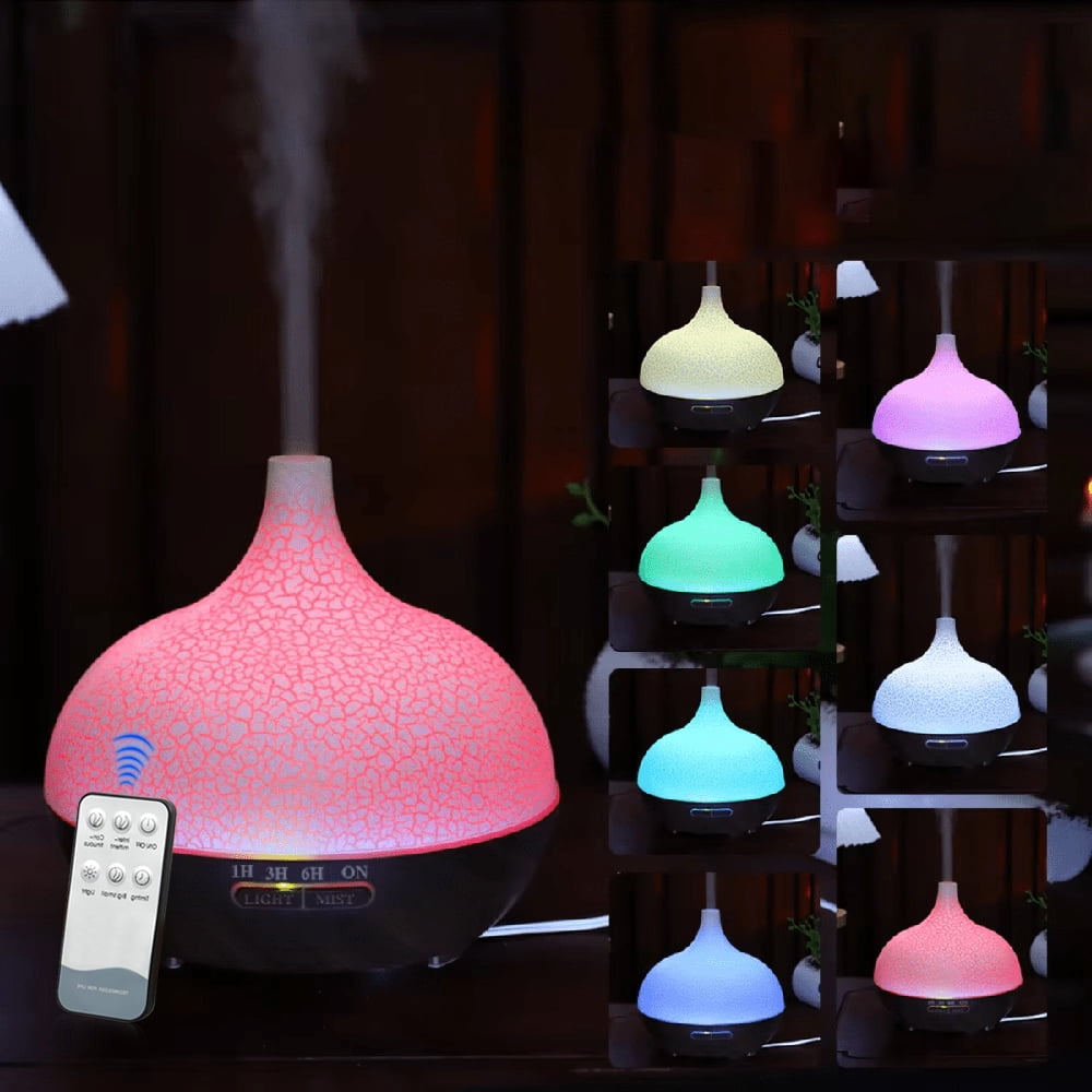 Quiet Ultrasonic Humidifier with Remote Air Freshener & Essential Oil ...