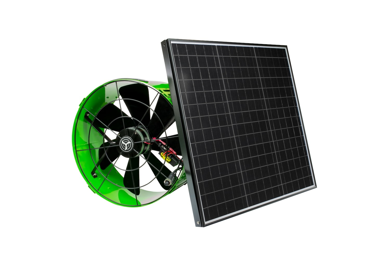 Solar Powered Gable Attic Exhaust Vent Fan with 40 Watt Solar Panel ...
