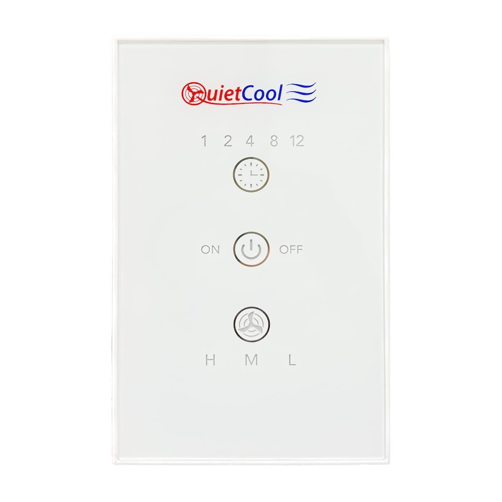 QuietCool Whole House Fan Wireless Glass Switch - No Hard Wiring ...