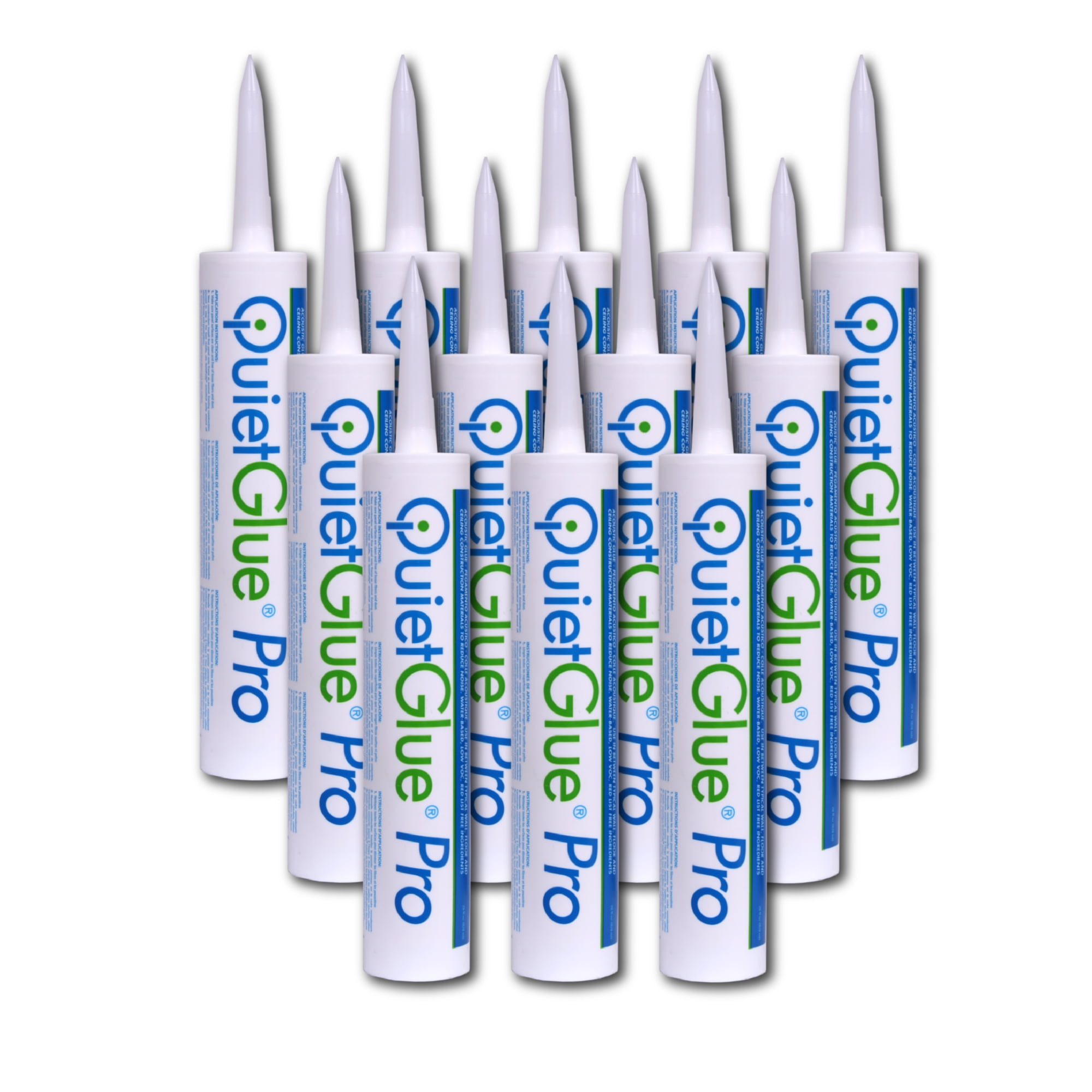 QuietGlue Pro Acoustic Noise Dampening Soundproofing Compound 12 Pack ...