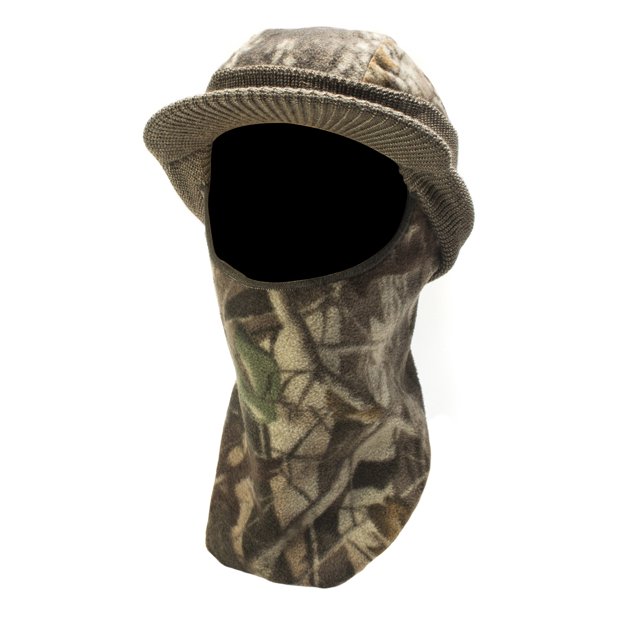 QuietWear Knit Fleece Visor with Drop Down Mask, Adventure Grey ...