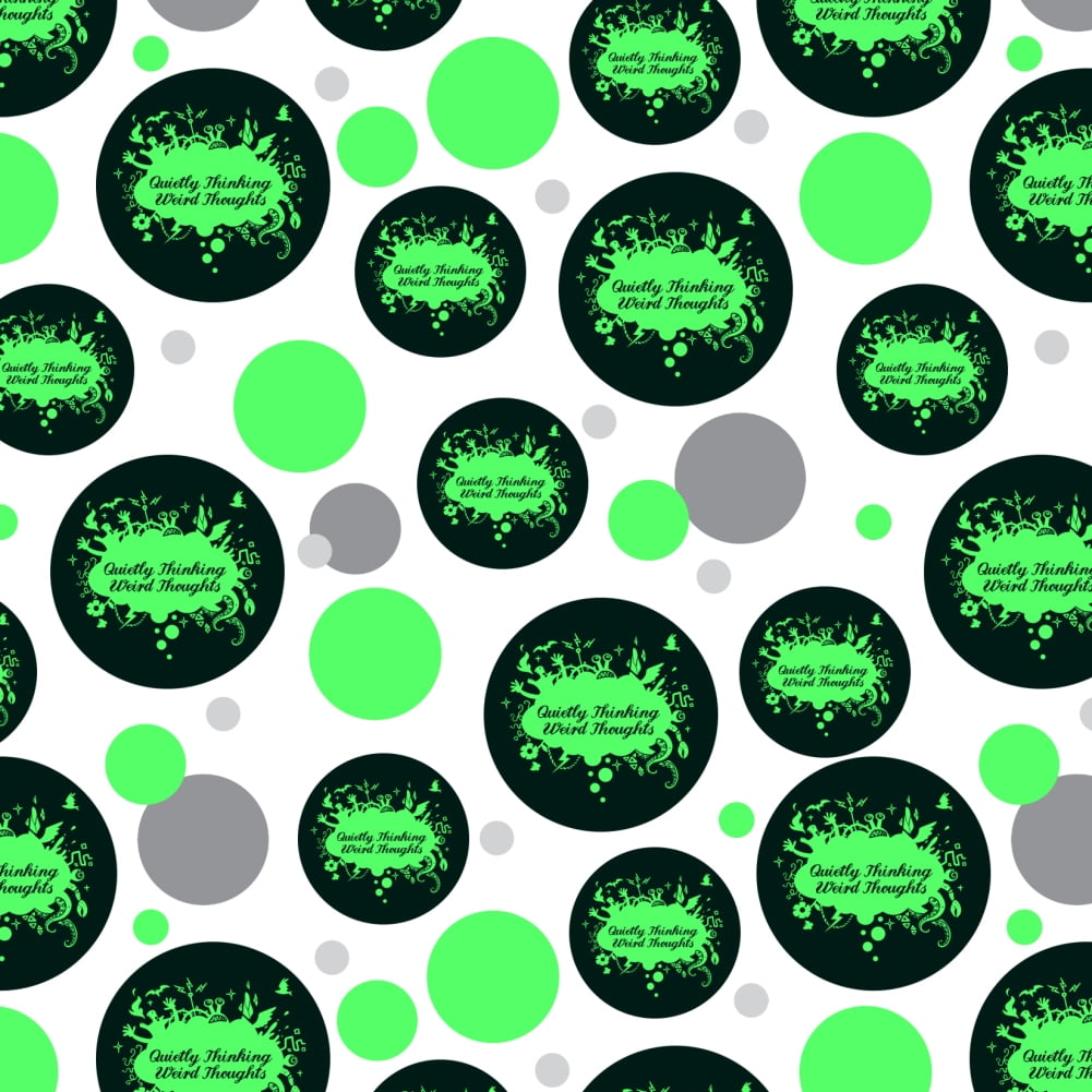 Quietly Thinking Weird Thoughts Funny Premium Gift Wrap Wrapping Paper ...