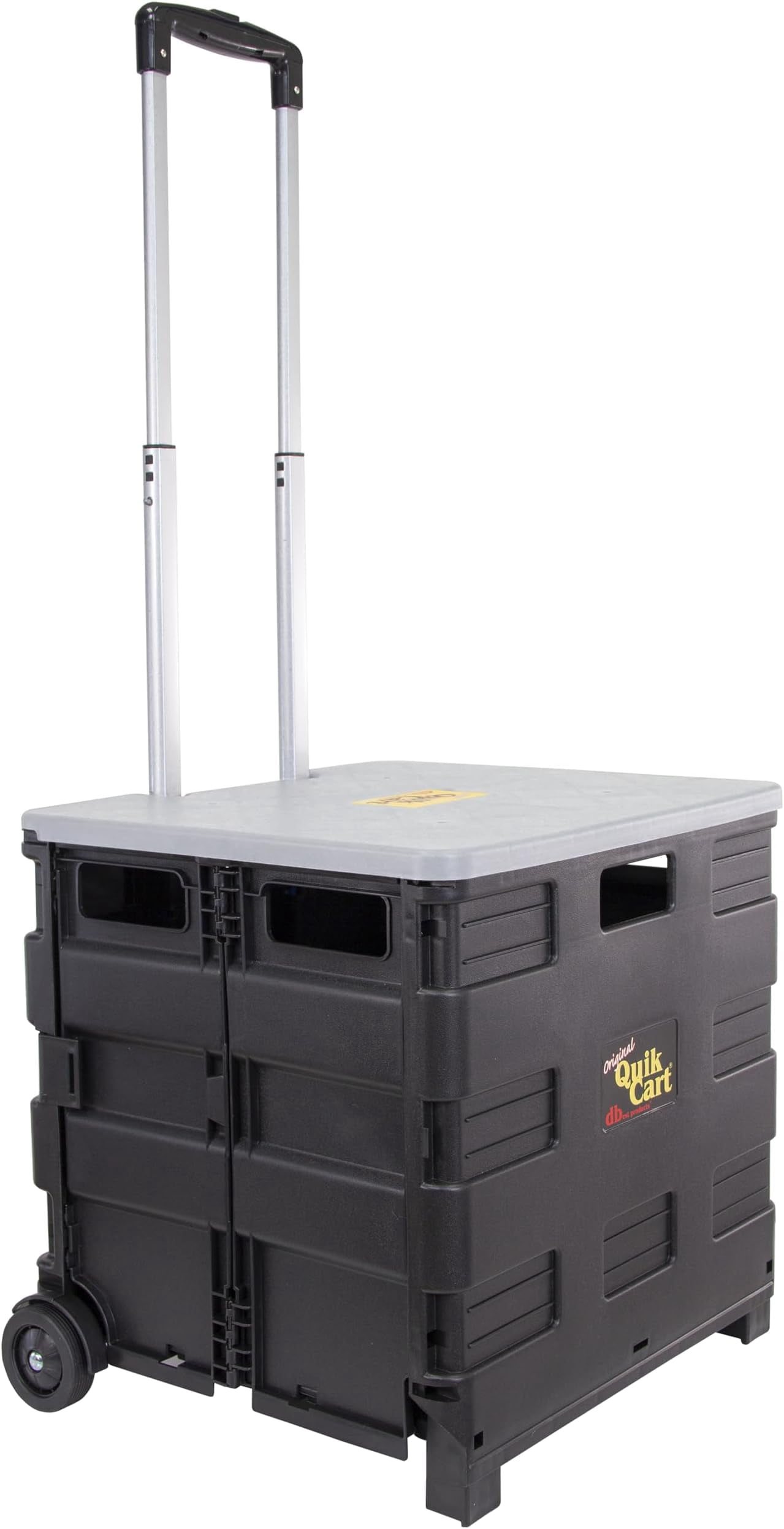 Quik Cart Collapsible Rolling Crate Wheels for Teachers Tote Basket 80 ...