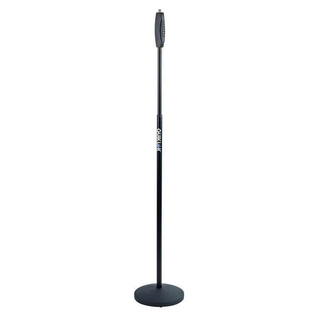 Quik Lok USA A-988BK-U Straight Microphone Stand with One Hand Clutch ...