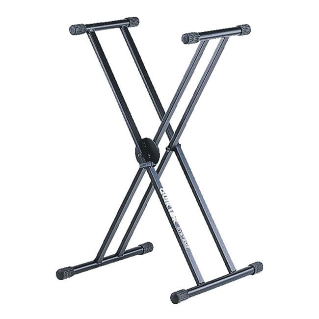 Quik Lok USA QL-646-U Double Braced Double Tier Keyboard Stand, Black ...