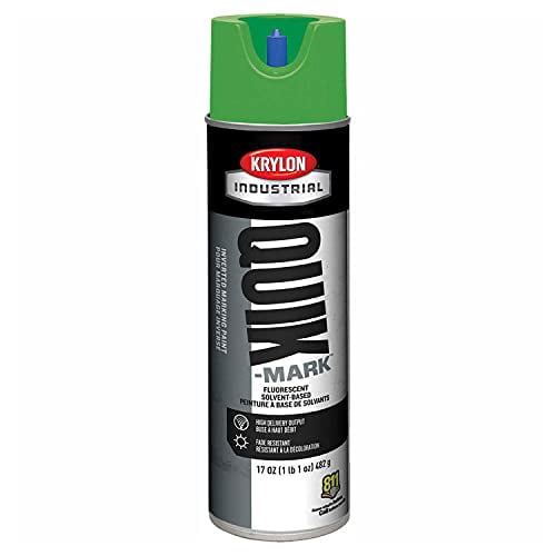 Quik-Mark™ Solvent-Based Fluorescent Neon Green Inverted Marking Paint ...