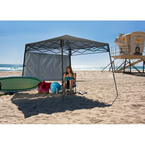 Quik Shade 167520DS Go Hybrid 7 x 7 ft. Slant Leg Canopy, Charcoal ...