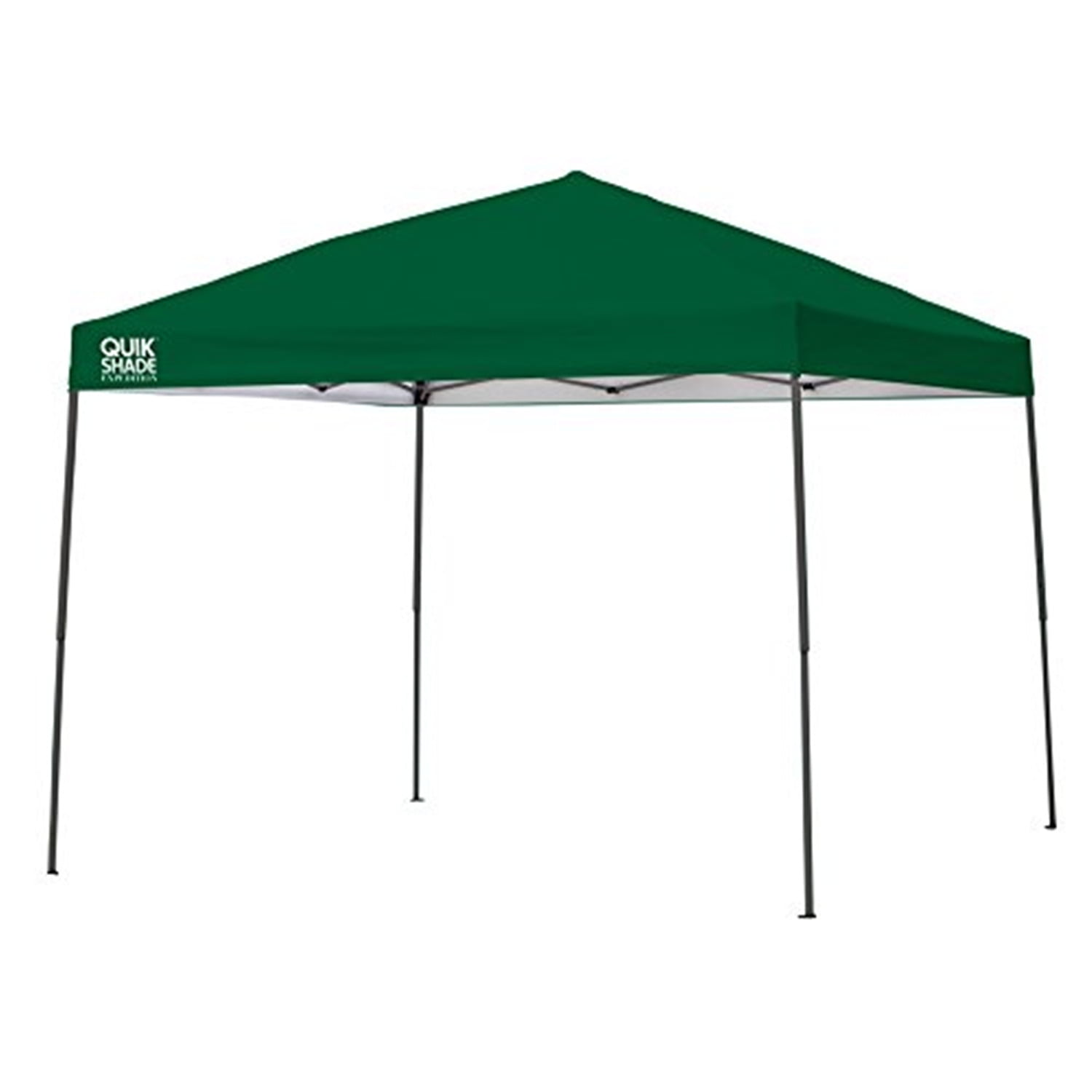 Quik Shade Qs Ex100 10X10 Straight Leg Canopy, Green Cover, Gray Frame ...