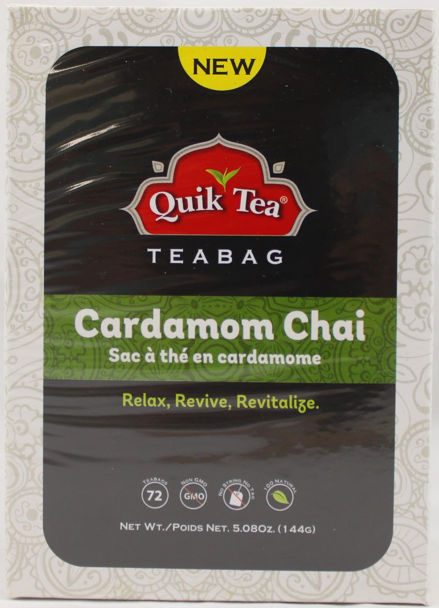 Quik Tea Cardamom Chai, 72 Bags (1 Pack) - Walmart.com