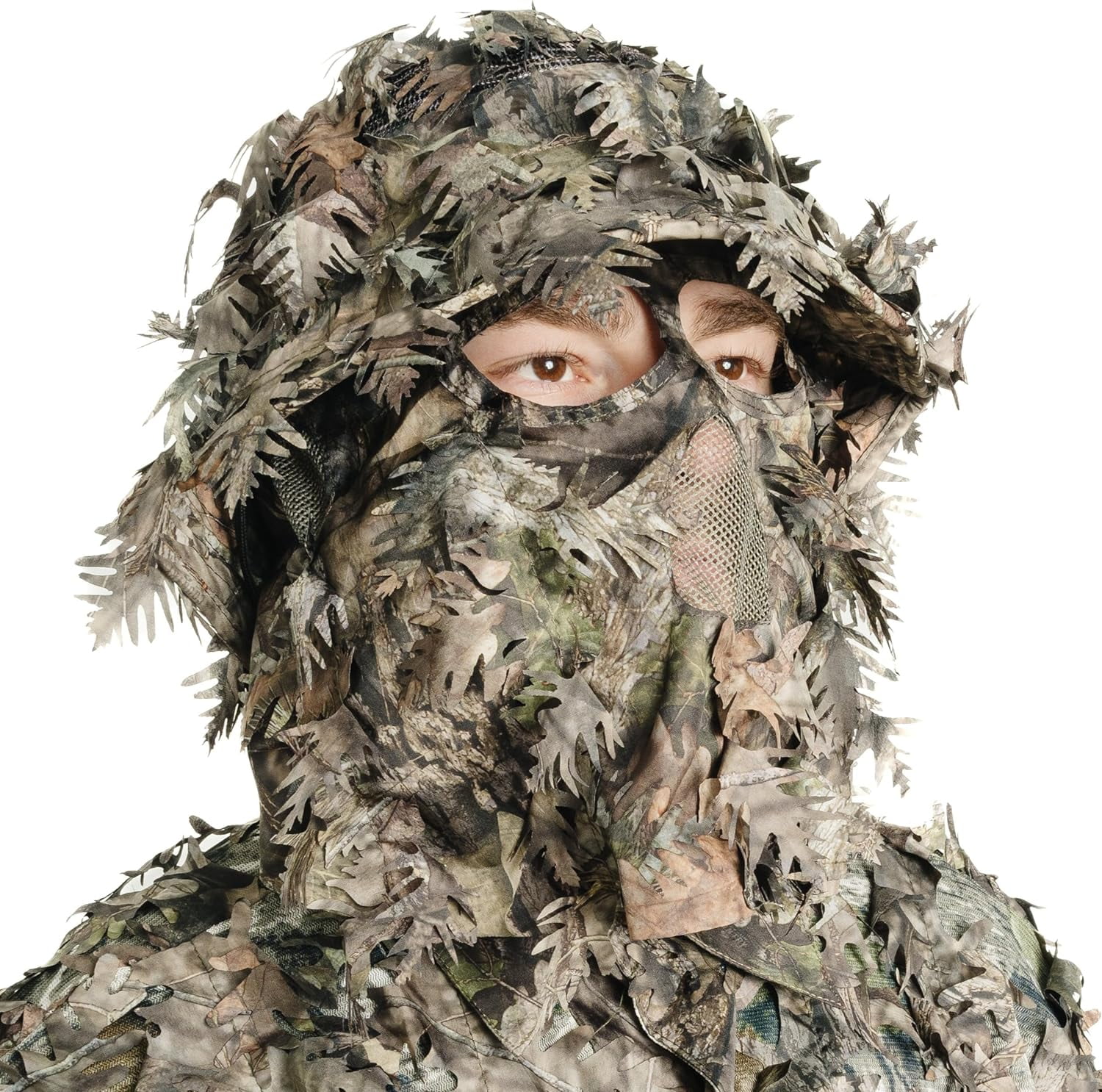 QuikCamo Realtree & Mossy Oak 3D Leafy Face Mask Bucket Hat for Men ...