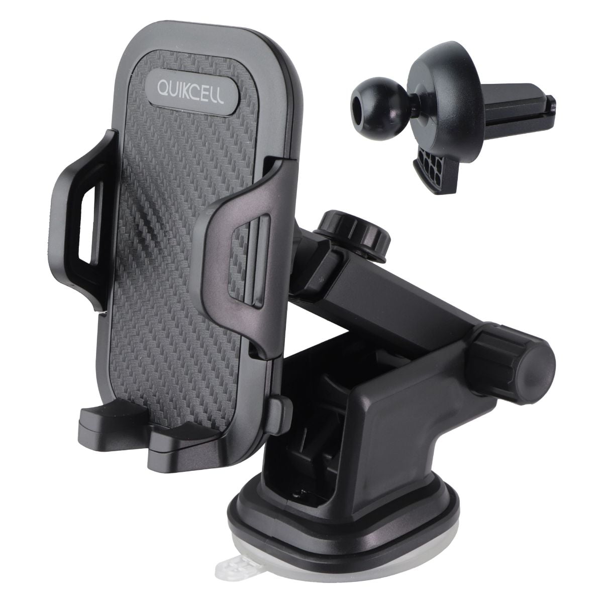 Quikcell DriveDock Universal 3-in-1 Car Mount - Black - Walmart.com