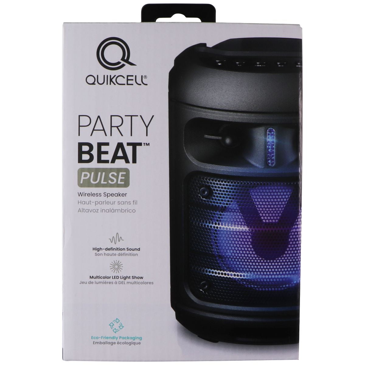 Quikcell Party Beat Pulse Wireless RGB Speaker - Black - Walmart.com