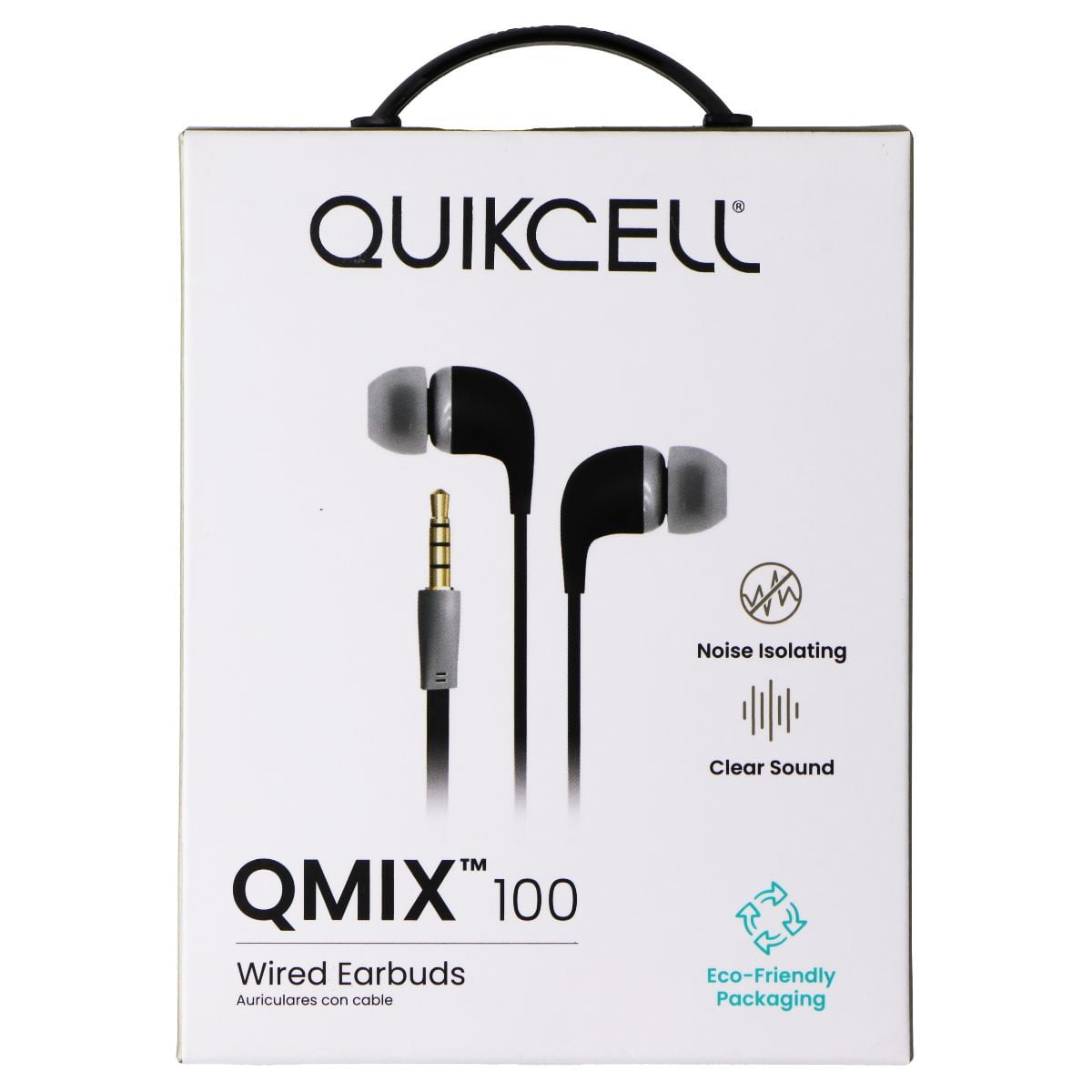 Quikcell QMIX 100 Series Wired 3.5mm Earbuds - Black - Walmart.com