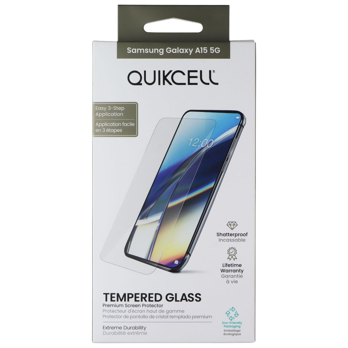 Quikcell Tempered Glass Screen Protector for Samsung Galaxy A15 5G - Walmart.com