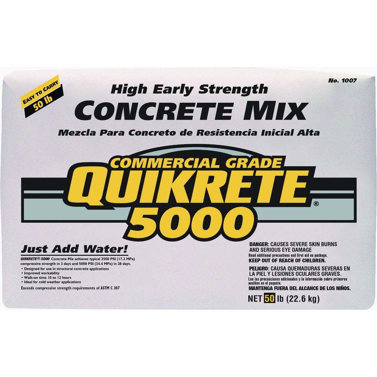 Quikrete 137999 50 lbs 5000PSI Concrete Mix - Walmart.com