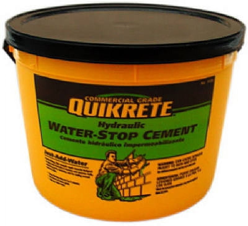 Quikrete Companies 10 LB Pail Hydraulic Water Stop Cement Rapid Setting ...
