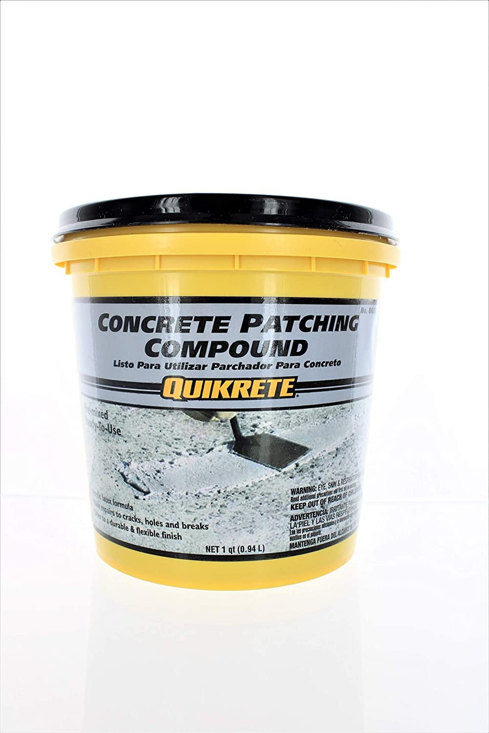 Quikrete Concrete Patch, Patching Compound Cement, 1 qt, Repairs Cracks and Holes - Walmart.com