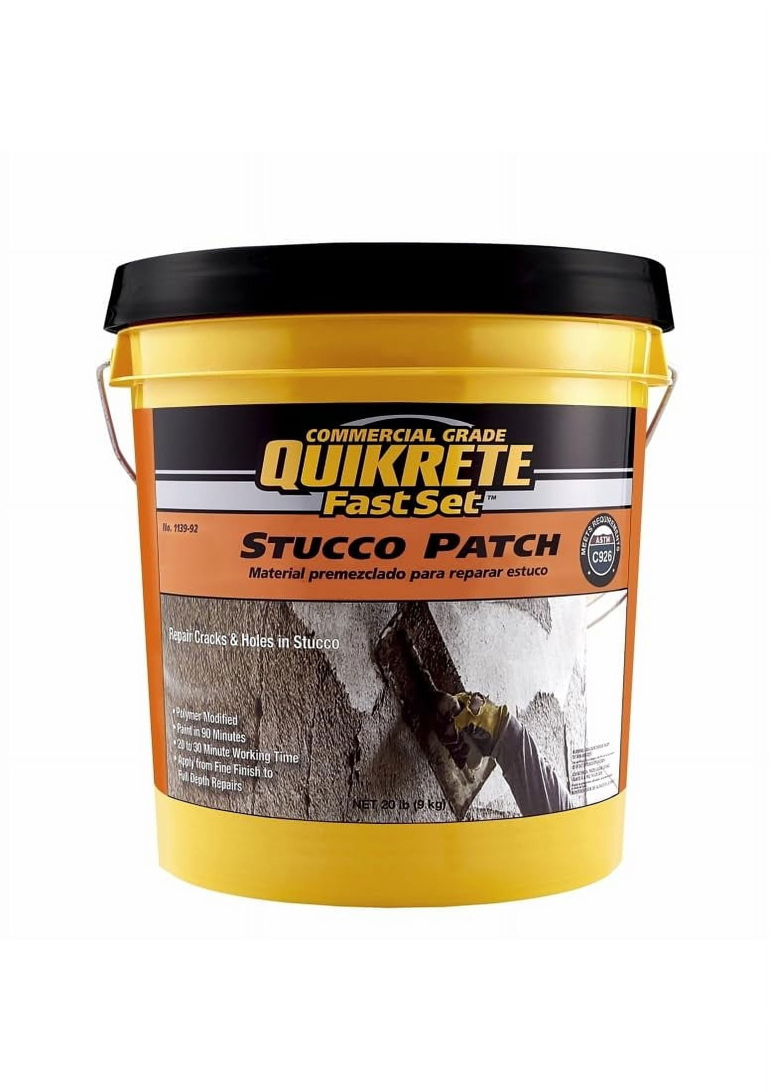 Quikrete FastSet 20 lb. Stucco Patch - Walmart.com