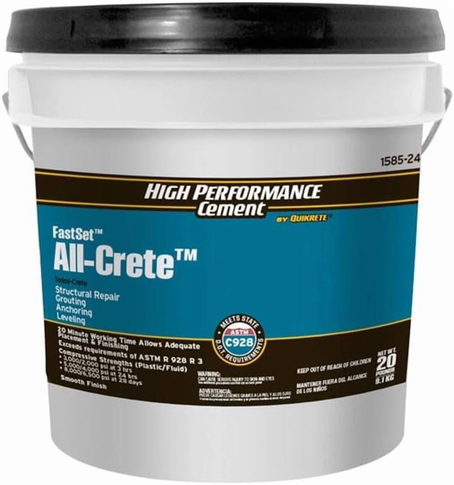 Quikrete FastSet All-Crete Cement 20 lb. - Walmart.com