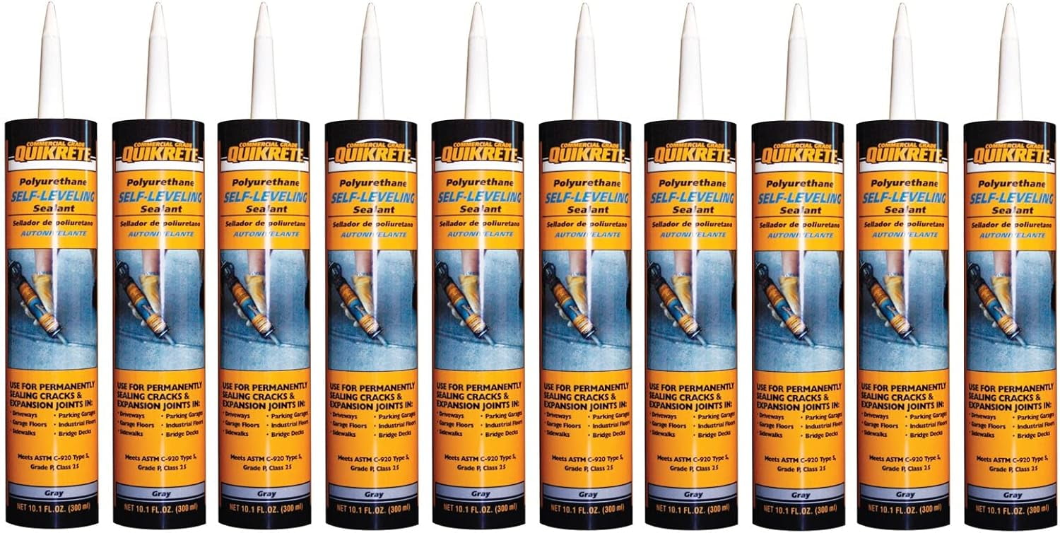 Quikrete Polyurethane Self- Leveling Sealant Gray 10 Oz (Pack of 10 ...