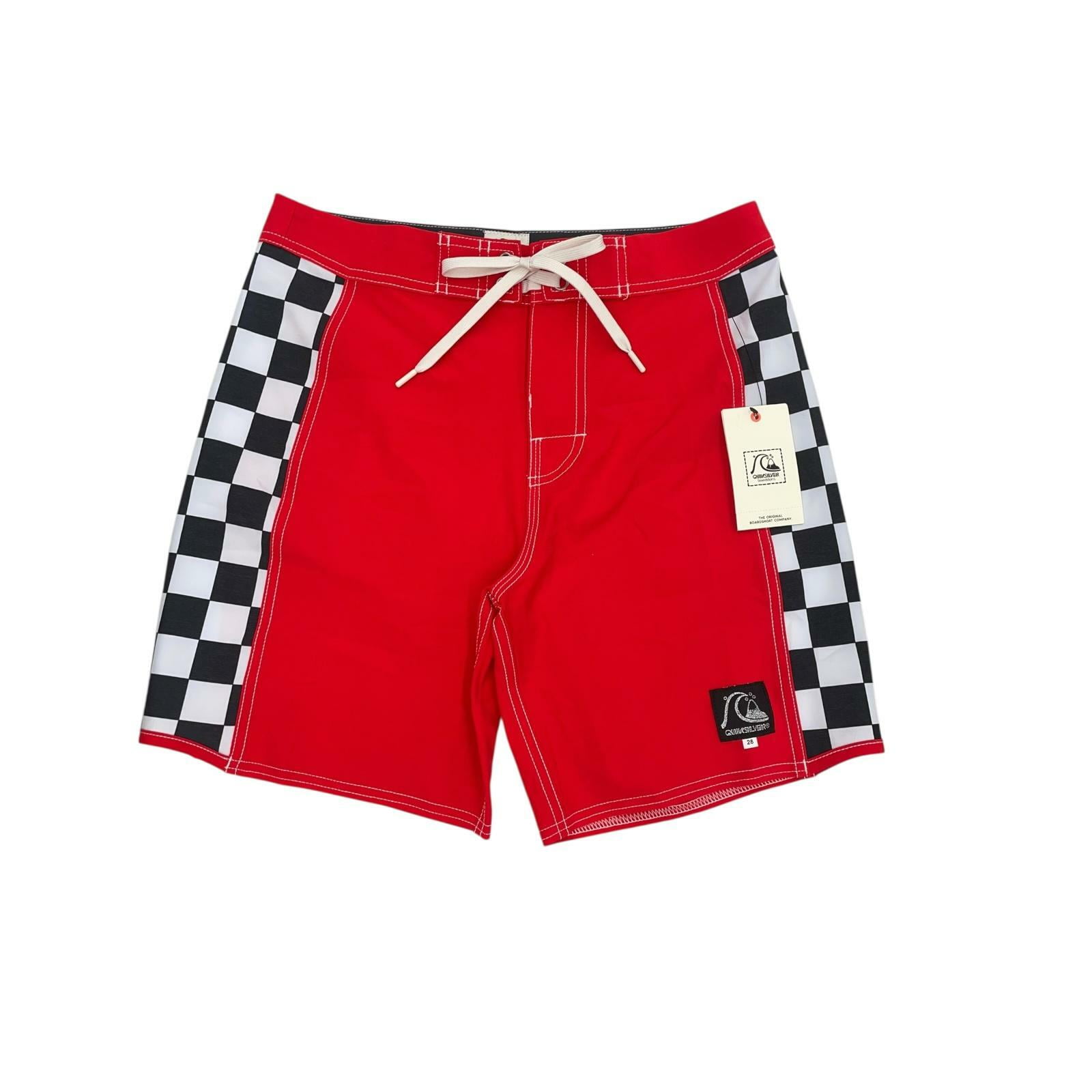 Quiksilver Men Original Arch 18" Board Shorts Swim trunks red Size 28 ...