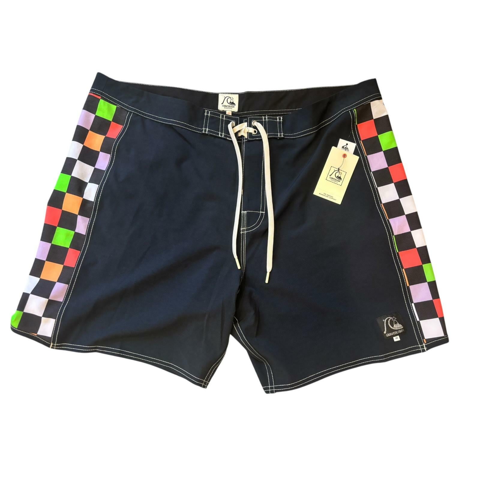 Quiksilver Men Original Arch 18" Shorts Black/Multicolor Size 34 ...