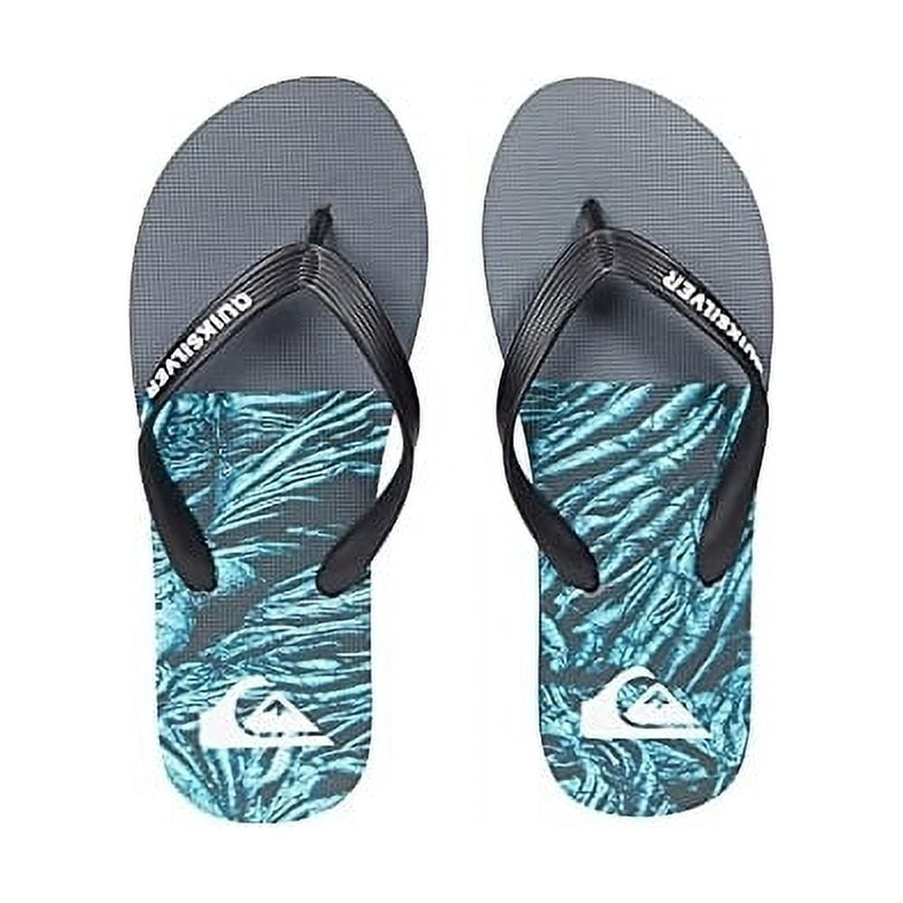 Quiksilver Men's Molokai Hawaii HL Flip Flop Sandal Black/Blue/Grey ...