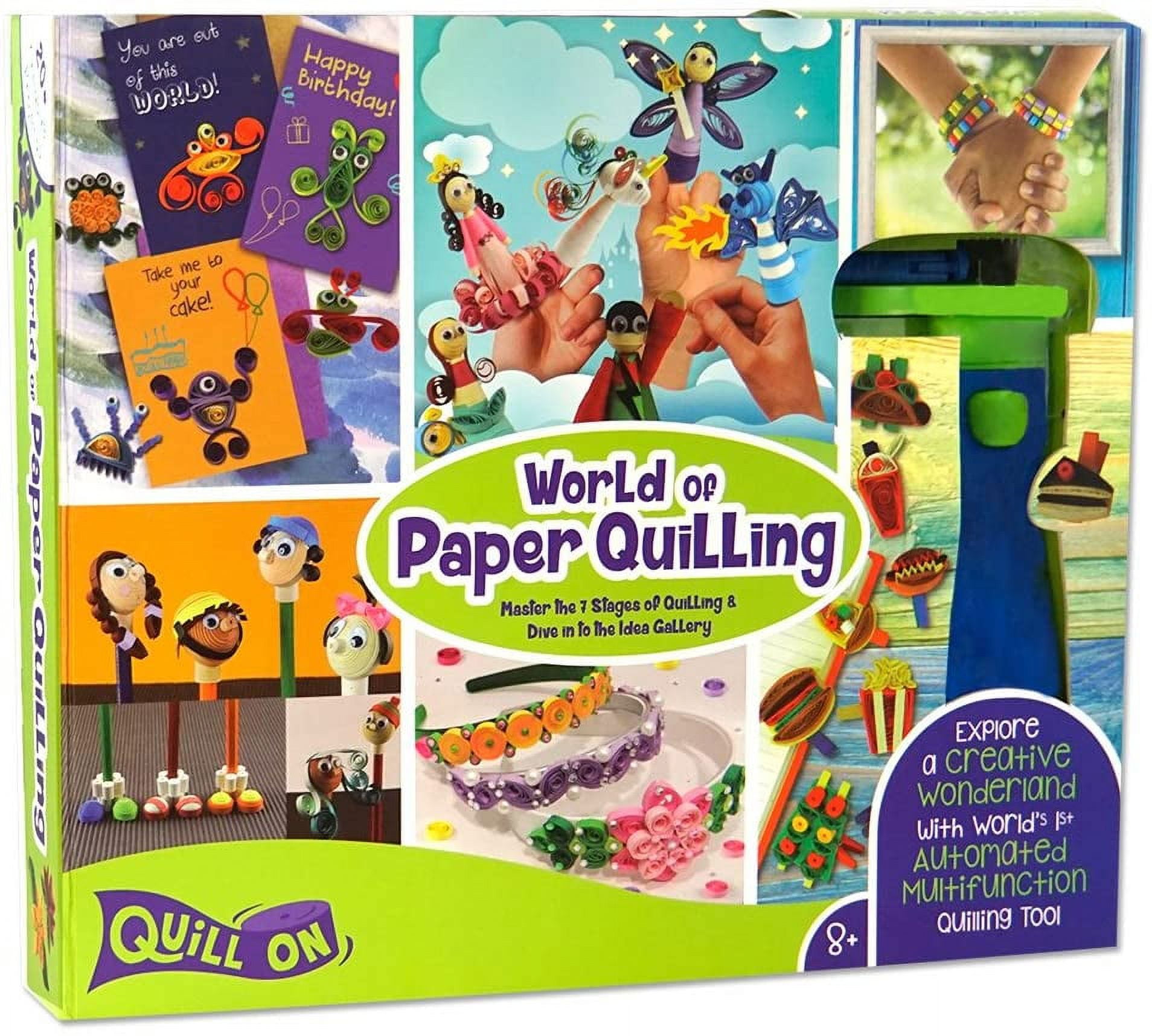 Quill On Paper Quilling Kit for Beginner - Includes 500+ Strips ...