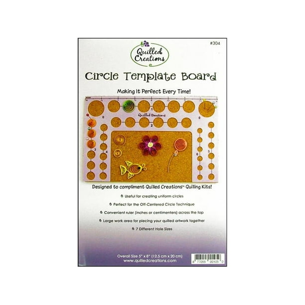Quilled Creations Circle Template Board 5"X8" - Walmart.com
