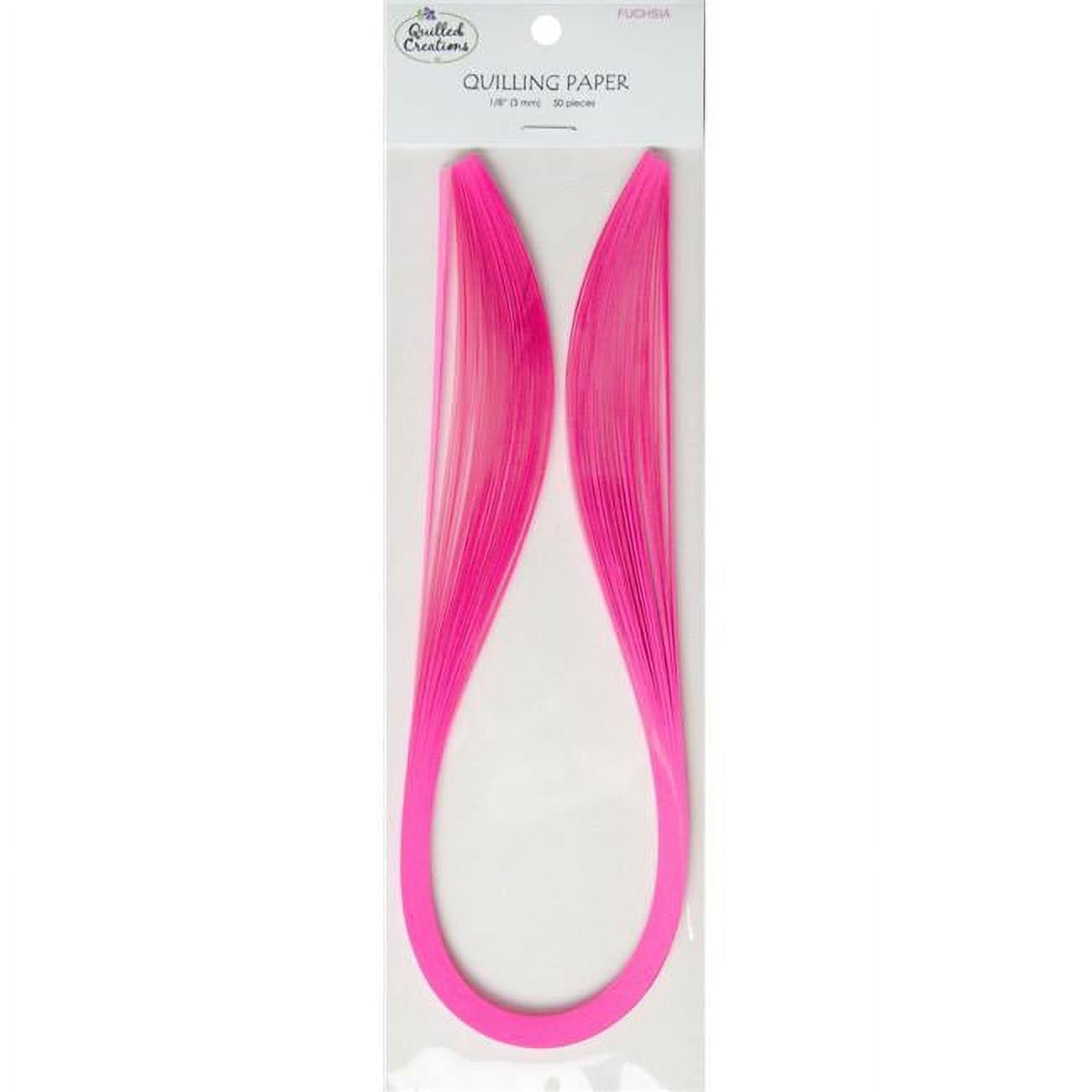 Quilled Creations Quilling Paper .125" 50/Pkg-Fuchsia - Walmart.com