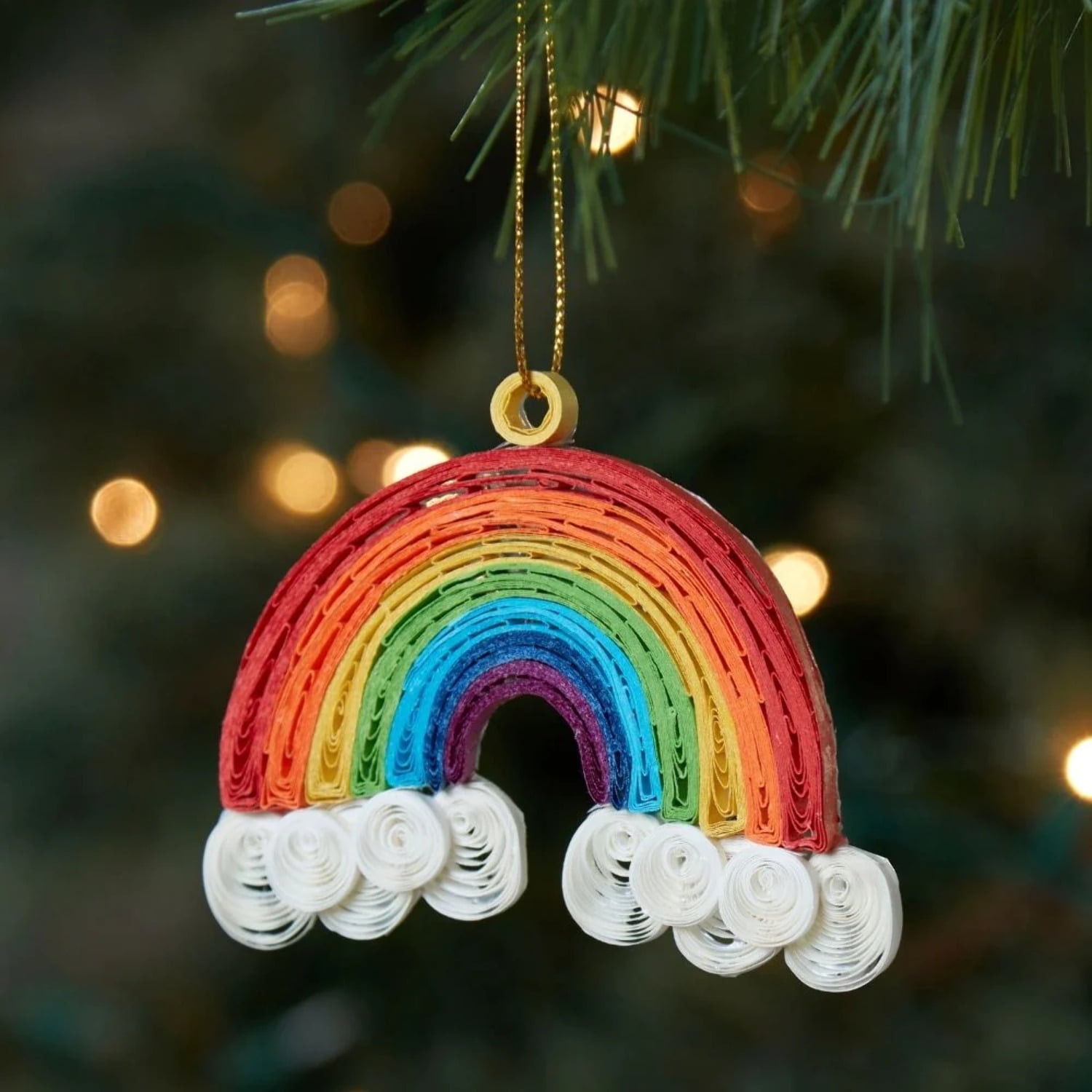 Quilled Paper Rainbow Christmas Ornament - Walmart.com