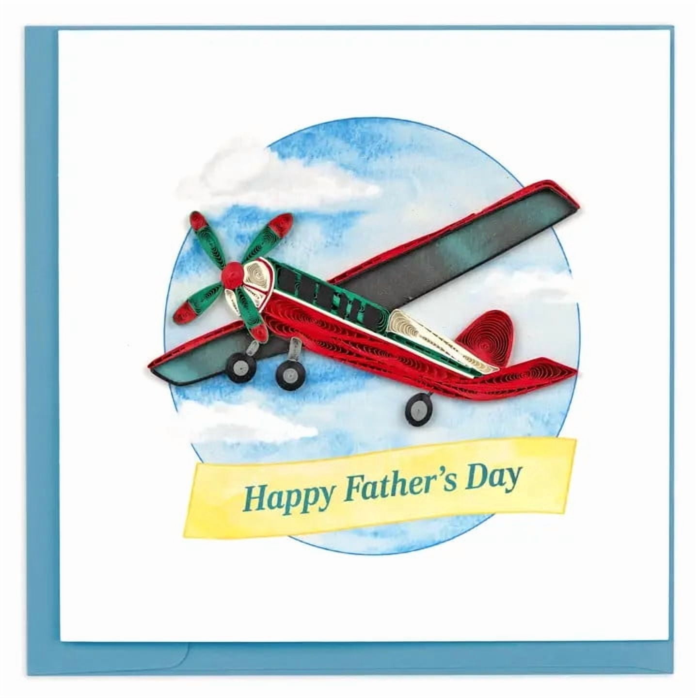 Quilling Card Father's Day Vintage Airplane Card - Walmart.com