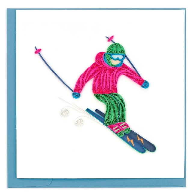Quilling Card Quilled Skier Card - Walmart.com