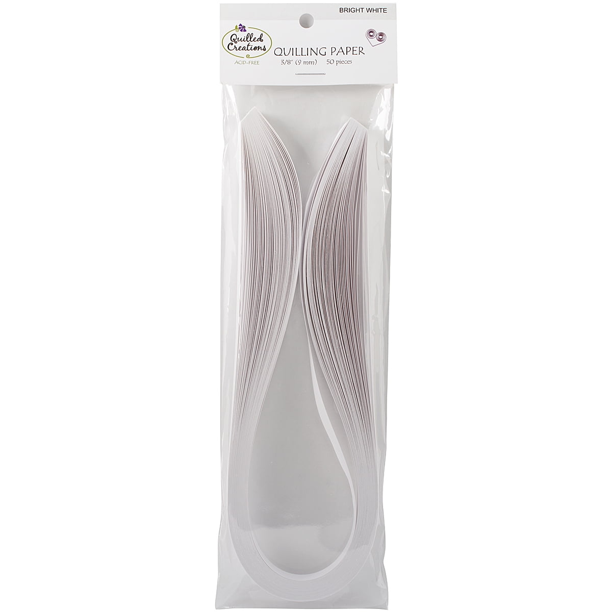Quilling Paper .375" 50/Pkg-Bright White, Pk 3, Quilled Creations ...