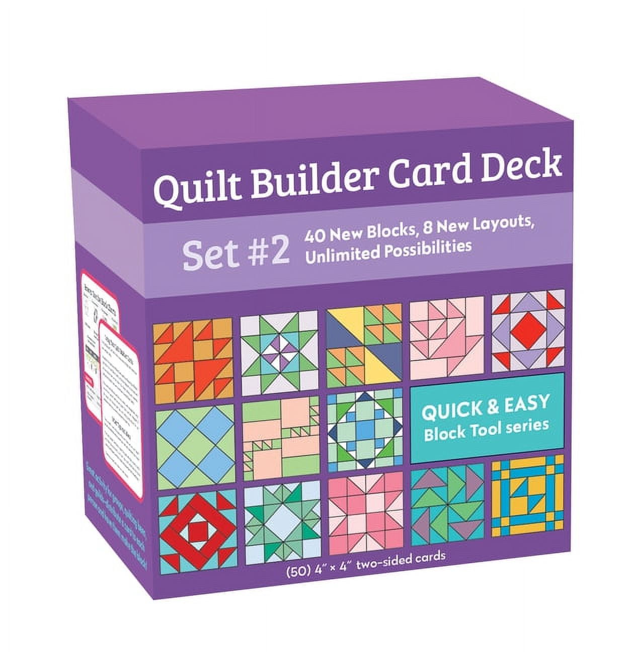 C&T Publishing, Quilt Builder Card Deck Set #2, 40 Blocks, 8 Layouts ...