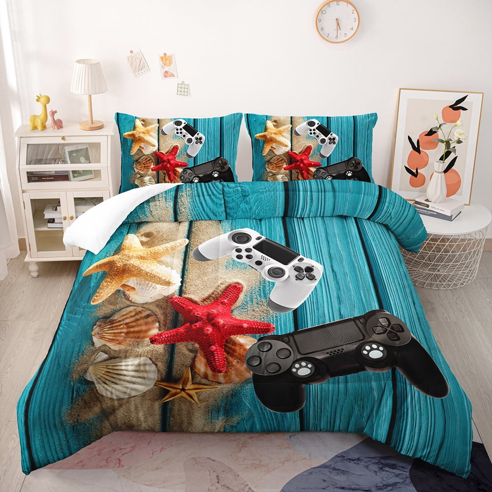 Quilt Gamer Gamepad Summer Quilt Fat Digital Printing Double Quilt ...