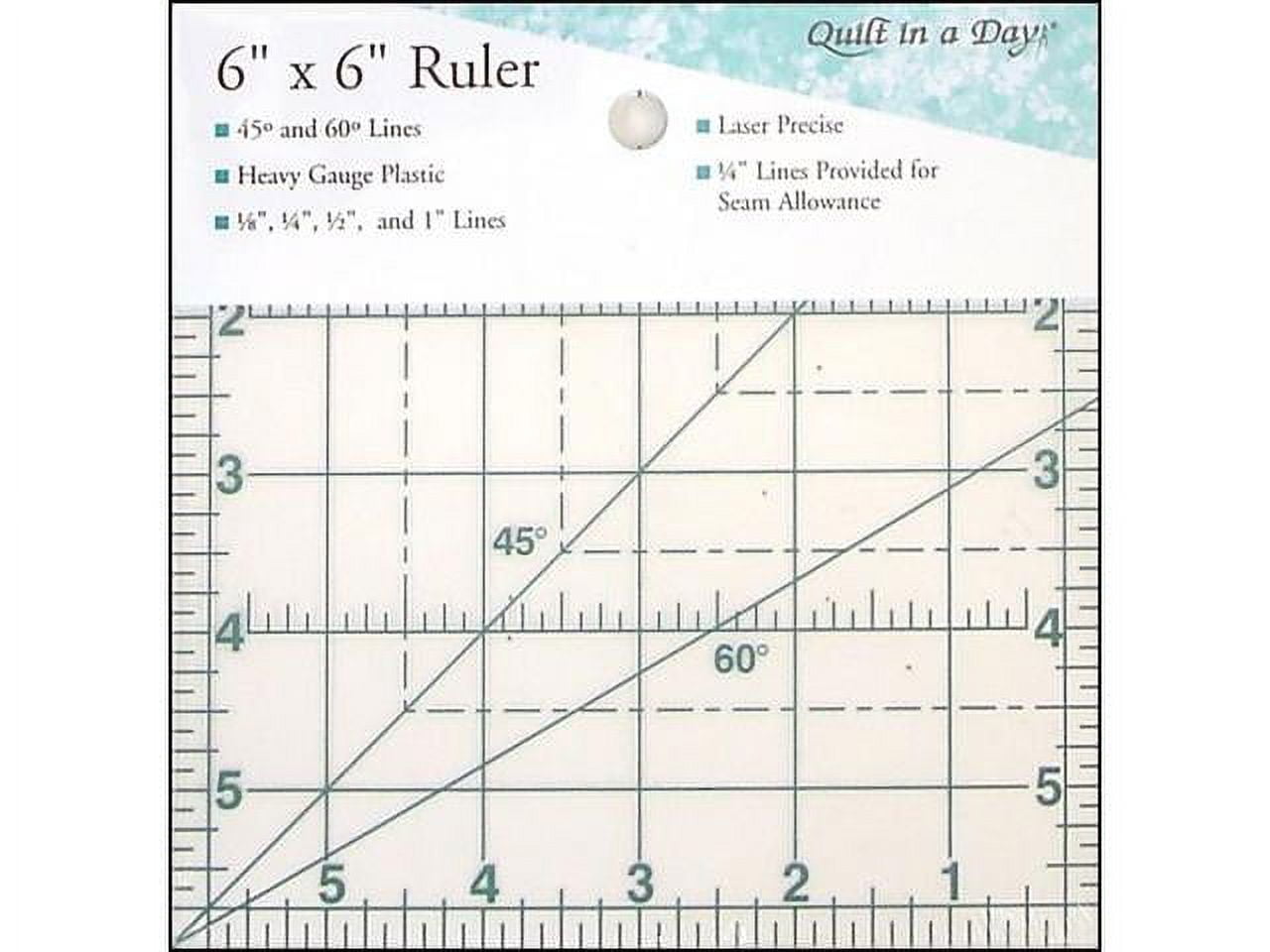 Quilt In A Day '' 6x6 Ruler - Walmart.com
