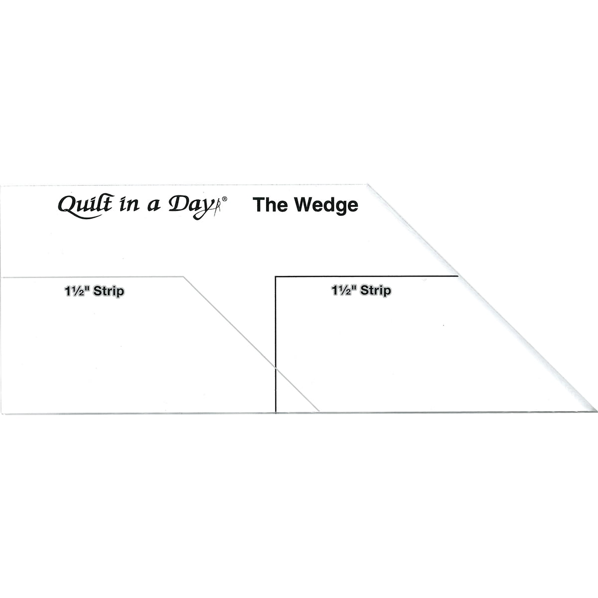 Quilt In A Day The Wedge Template-2-1/2"X6-1/2" - Walmart.com