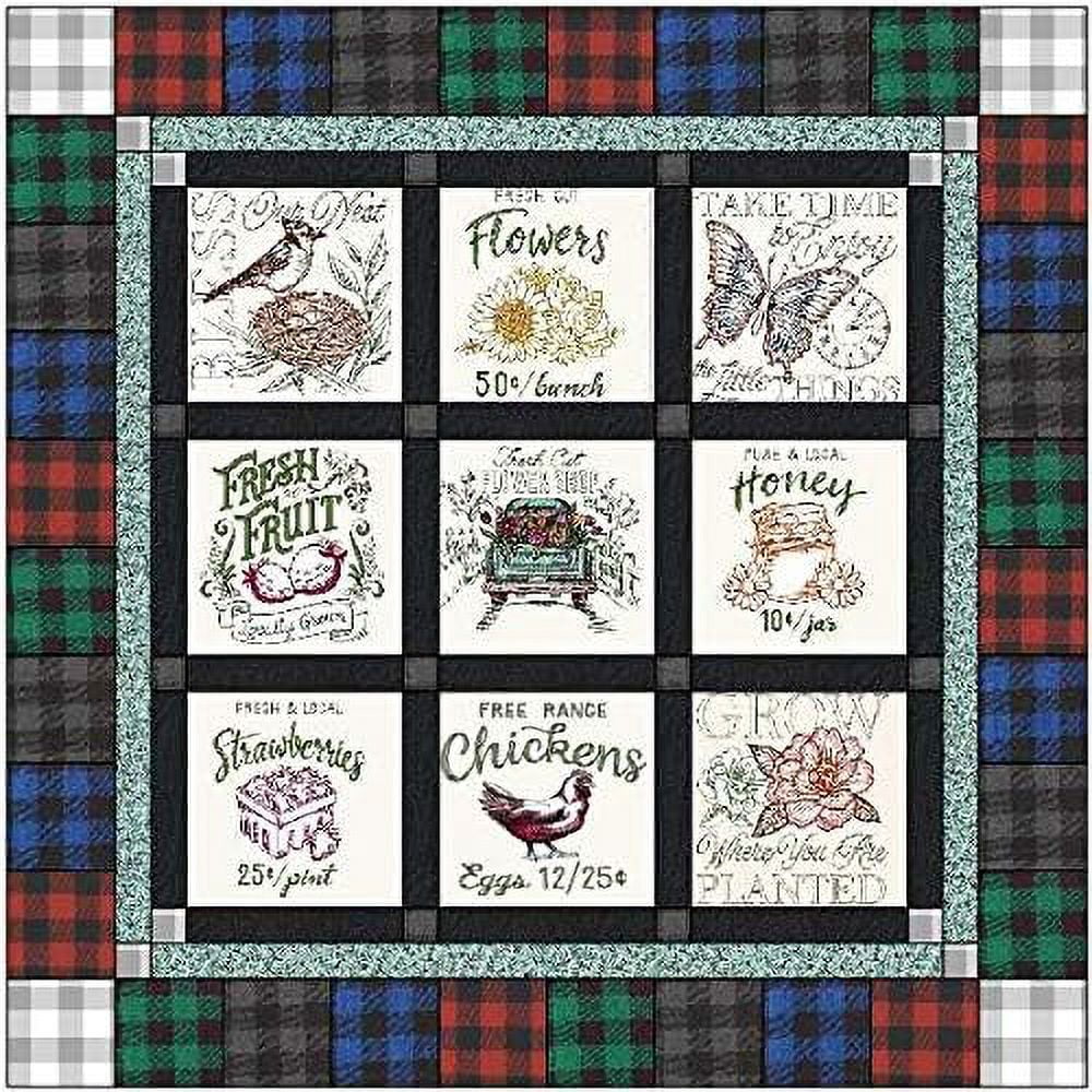 Quilt Kit Farmer's Market Farmhouse Style/Pre Cut Ready to Sew/Finished ...