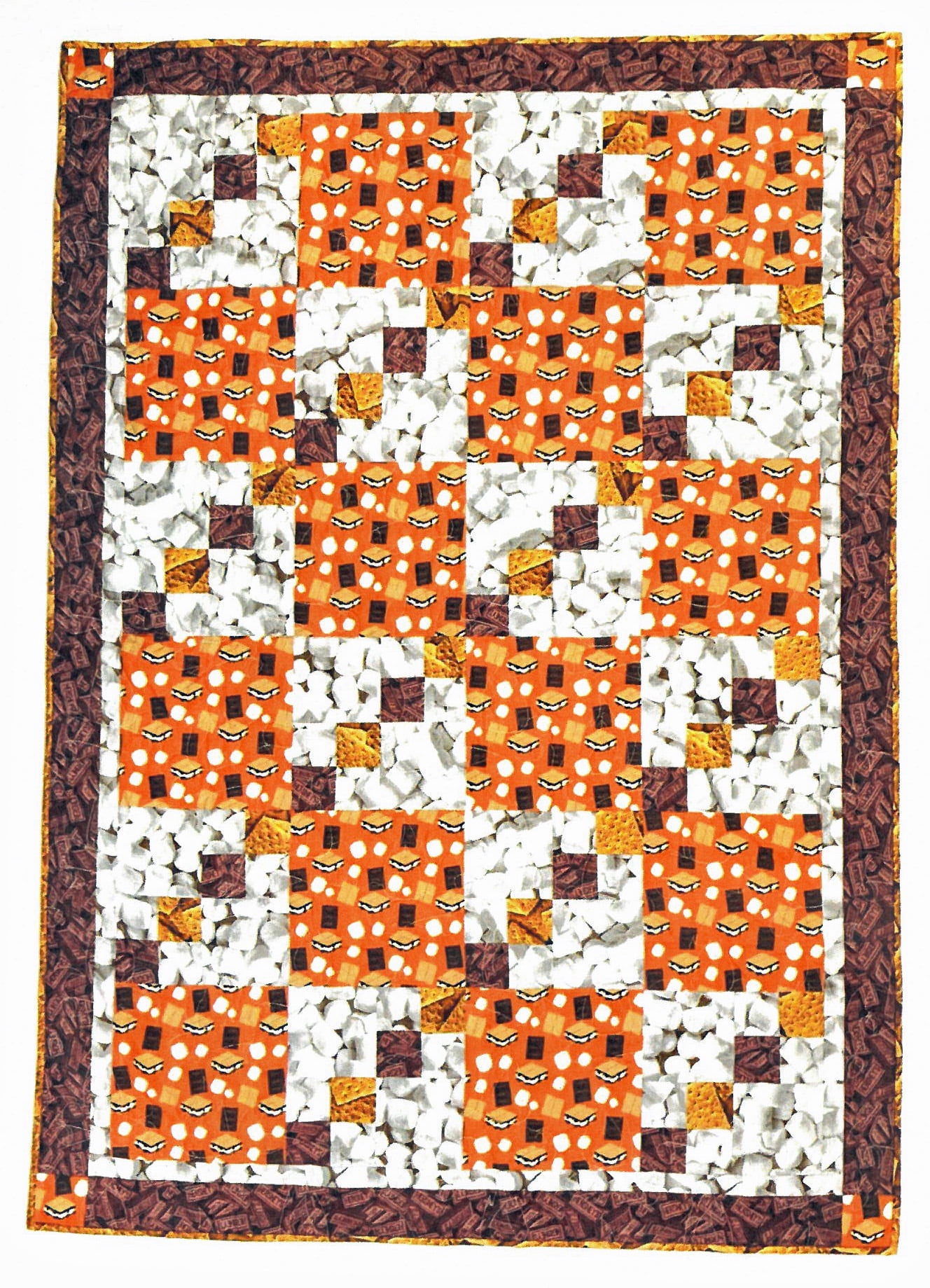 Quilt Kit - S'mores Quilt 43" x 61" Finished Size Camping Campfire Food ...