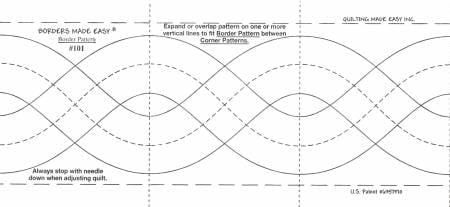 Quilt Pattern On A Roll Borders Made Easy Pattern 101 - 1.75 Inch And 3 ...