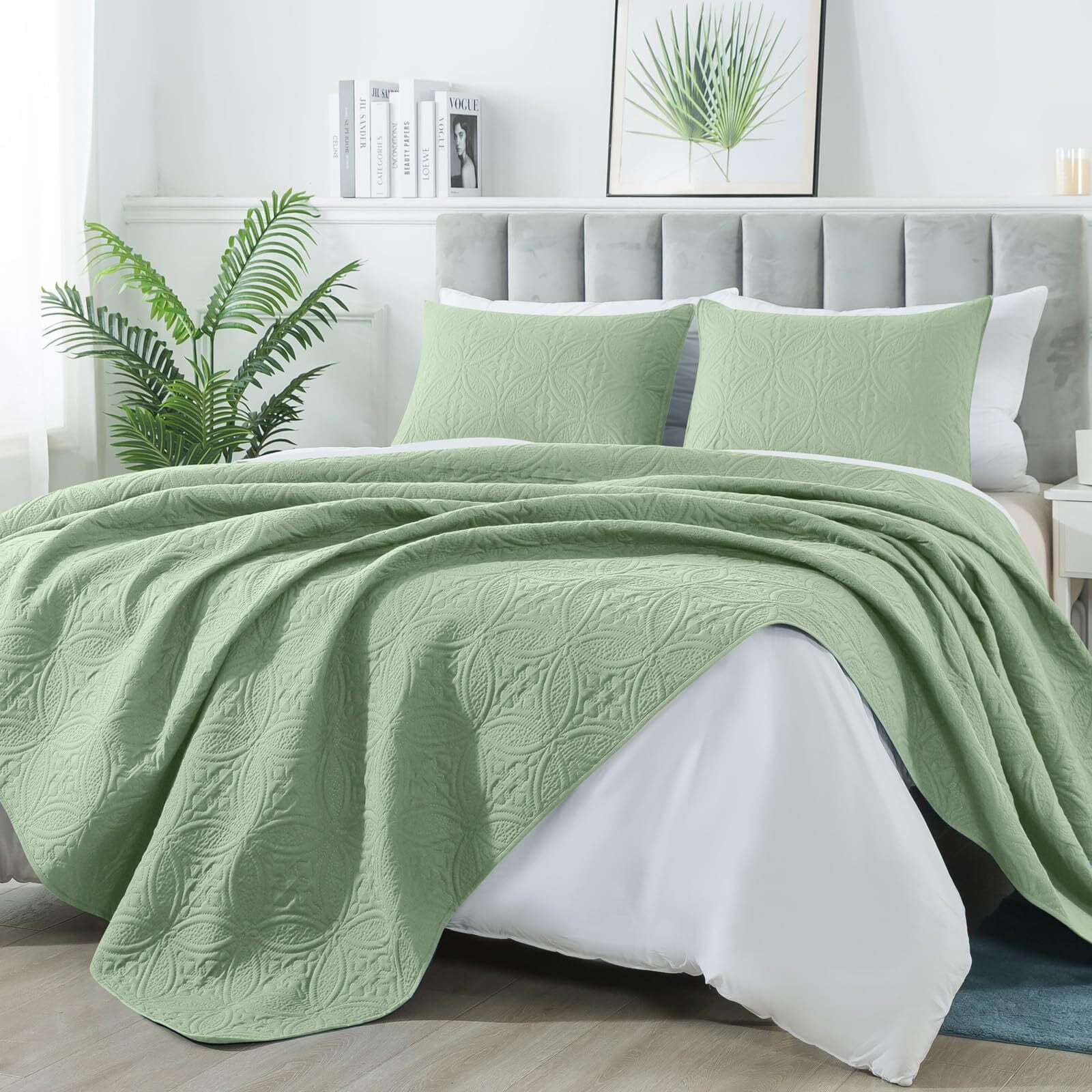 Quilt Set Full/Queen Size - Soft Lightweight Quilts Summer Quilted ...